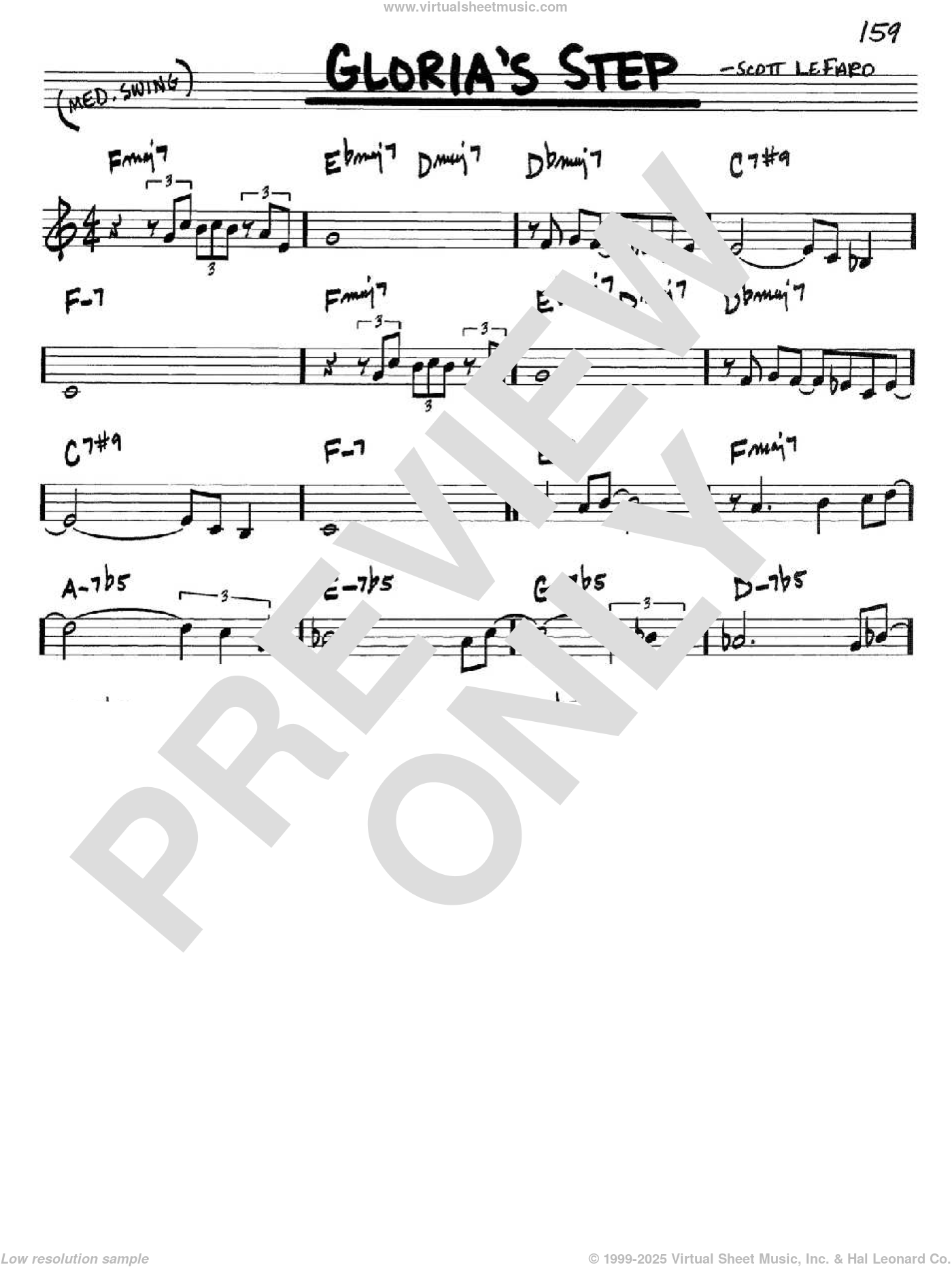Gloria's Step sheet music for voice and other instruments (in C)