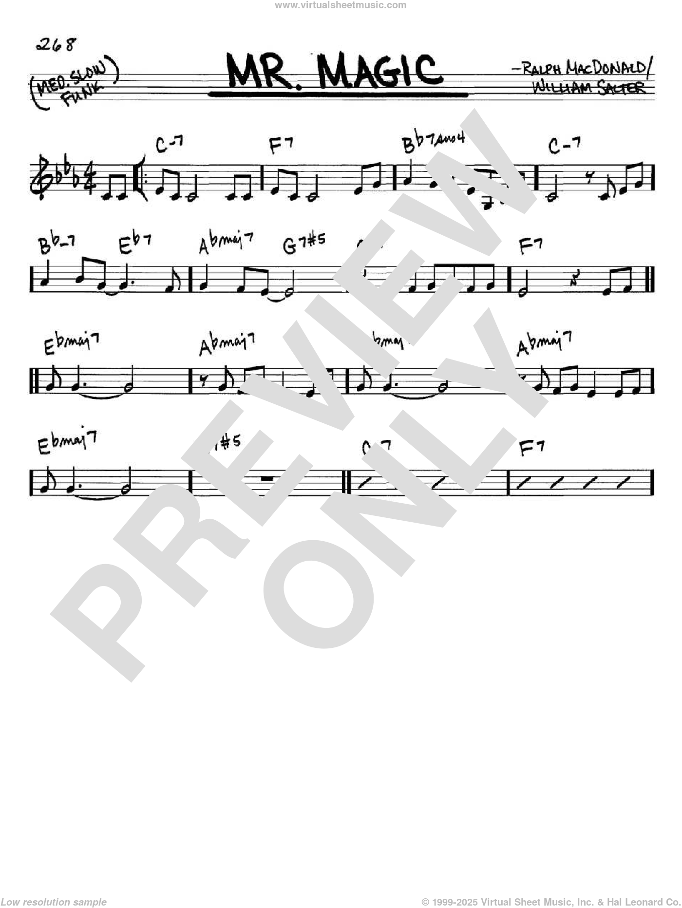 Mr. Magic sheet music for voice and other instruments (in C)