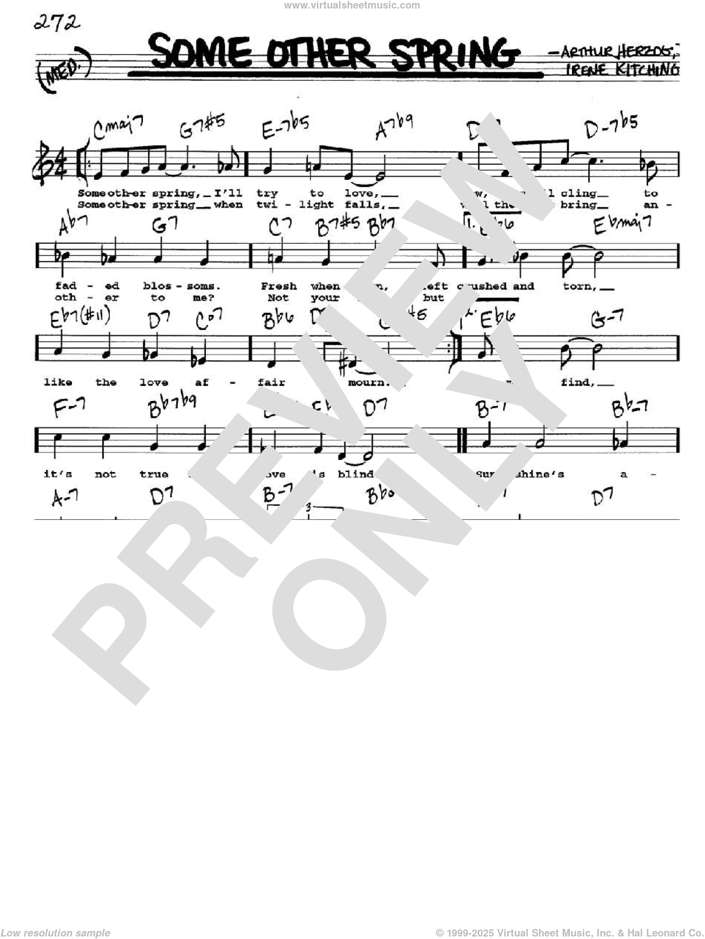 Some Other Spring sheet music (real book with lyrics) (PDF)