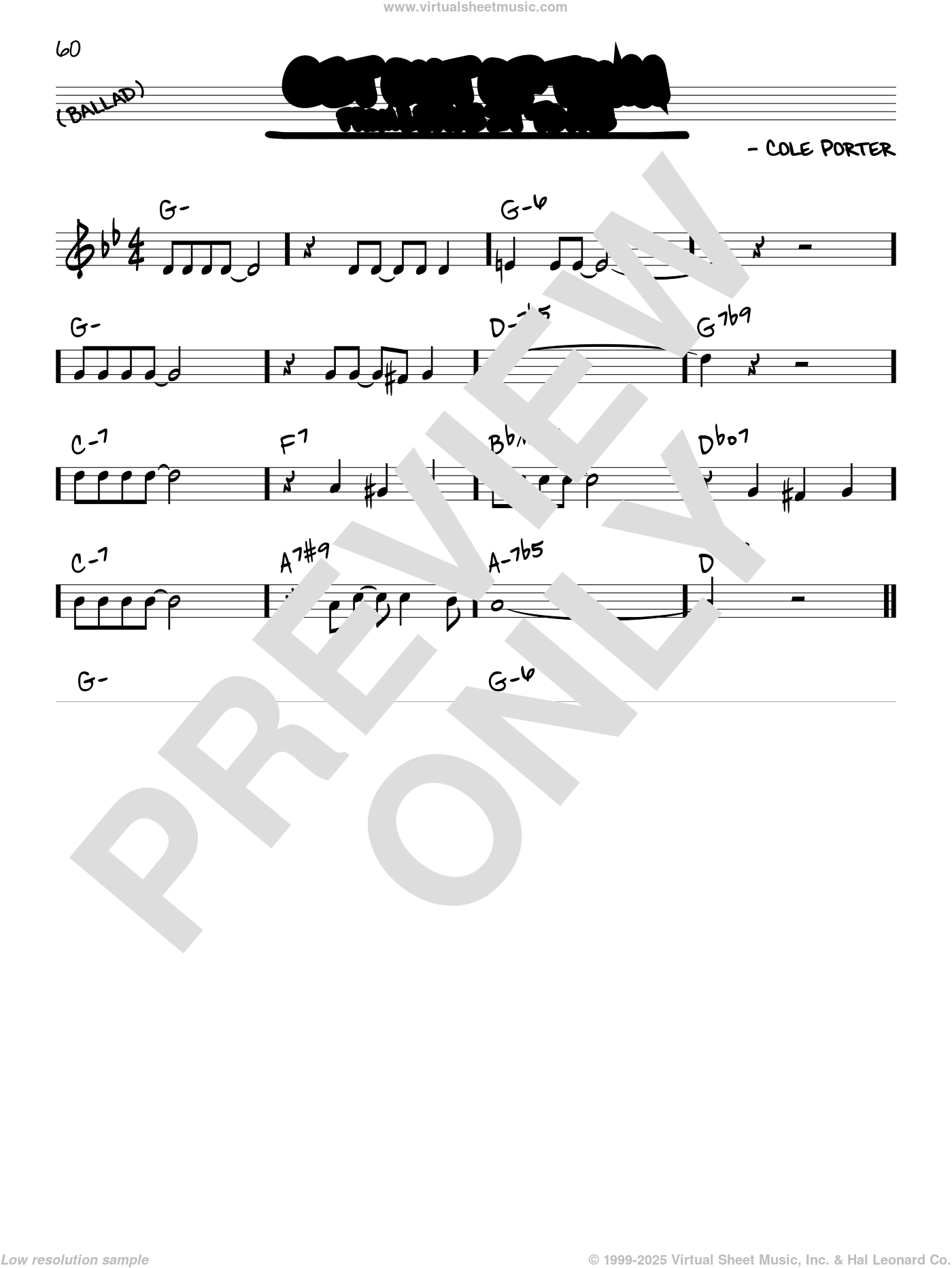 Get Out Of Town sheet music (real book) (PDF)