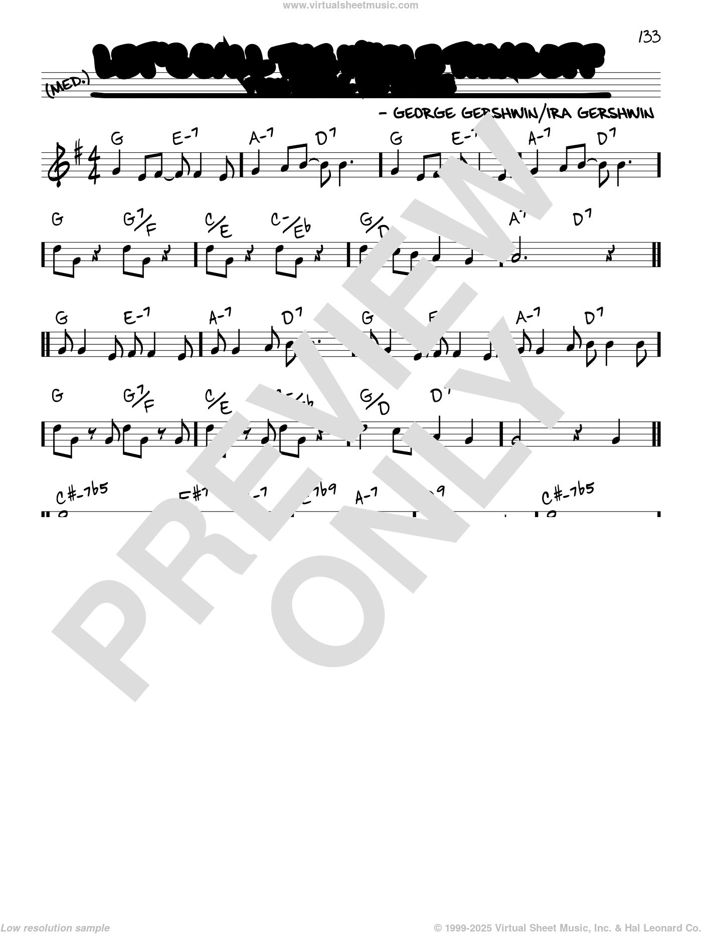 Let's Call The Whole Thing Off sheet music (real book - melody and ...