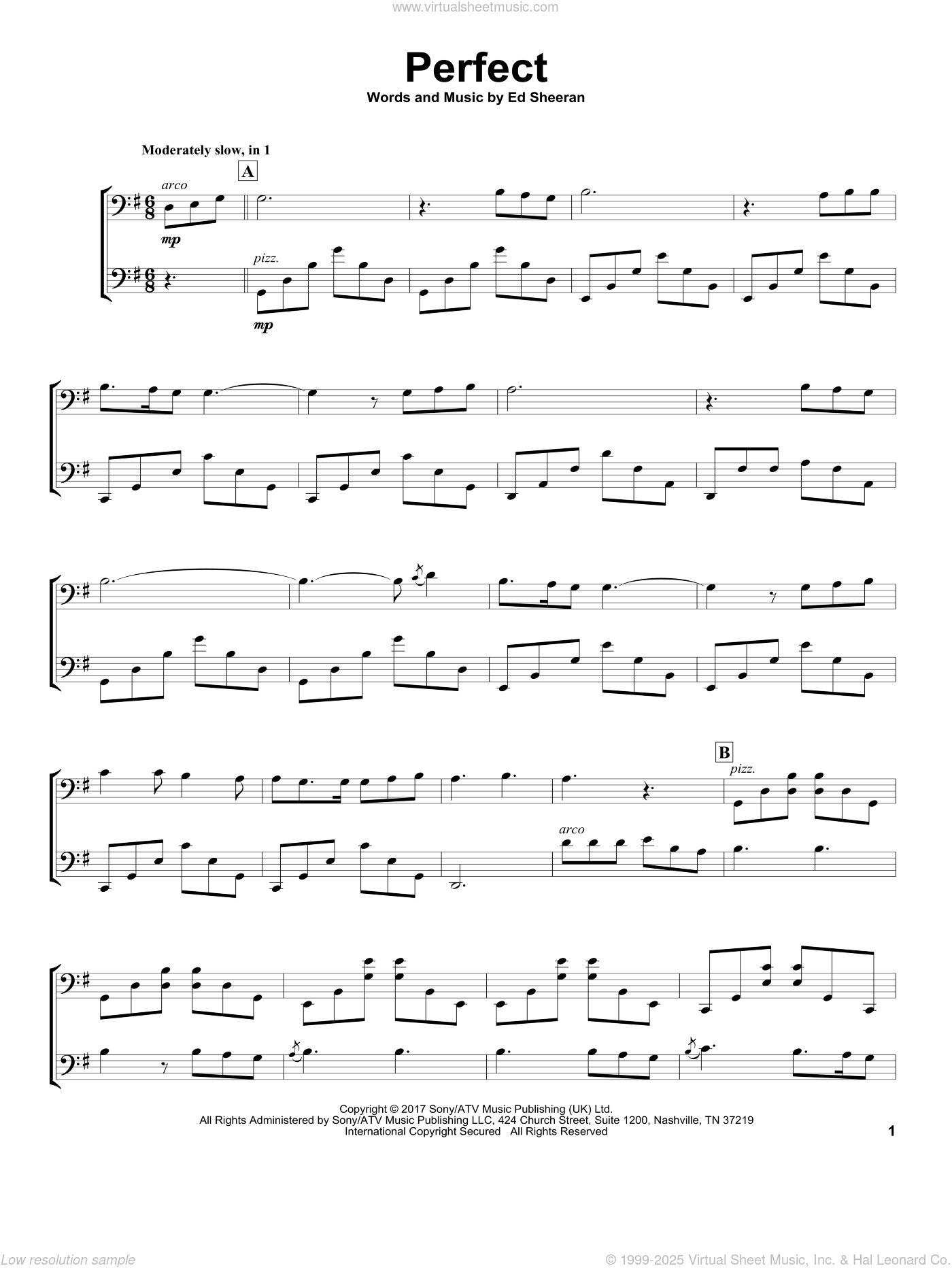 2Cellos: Perfect sheet music for two cellos (duet, duets) (PDF)