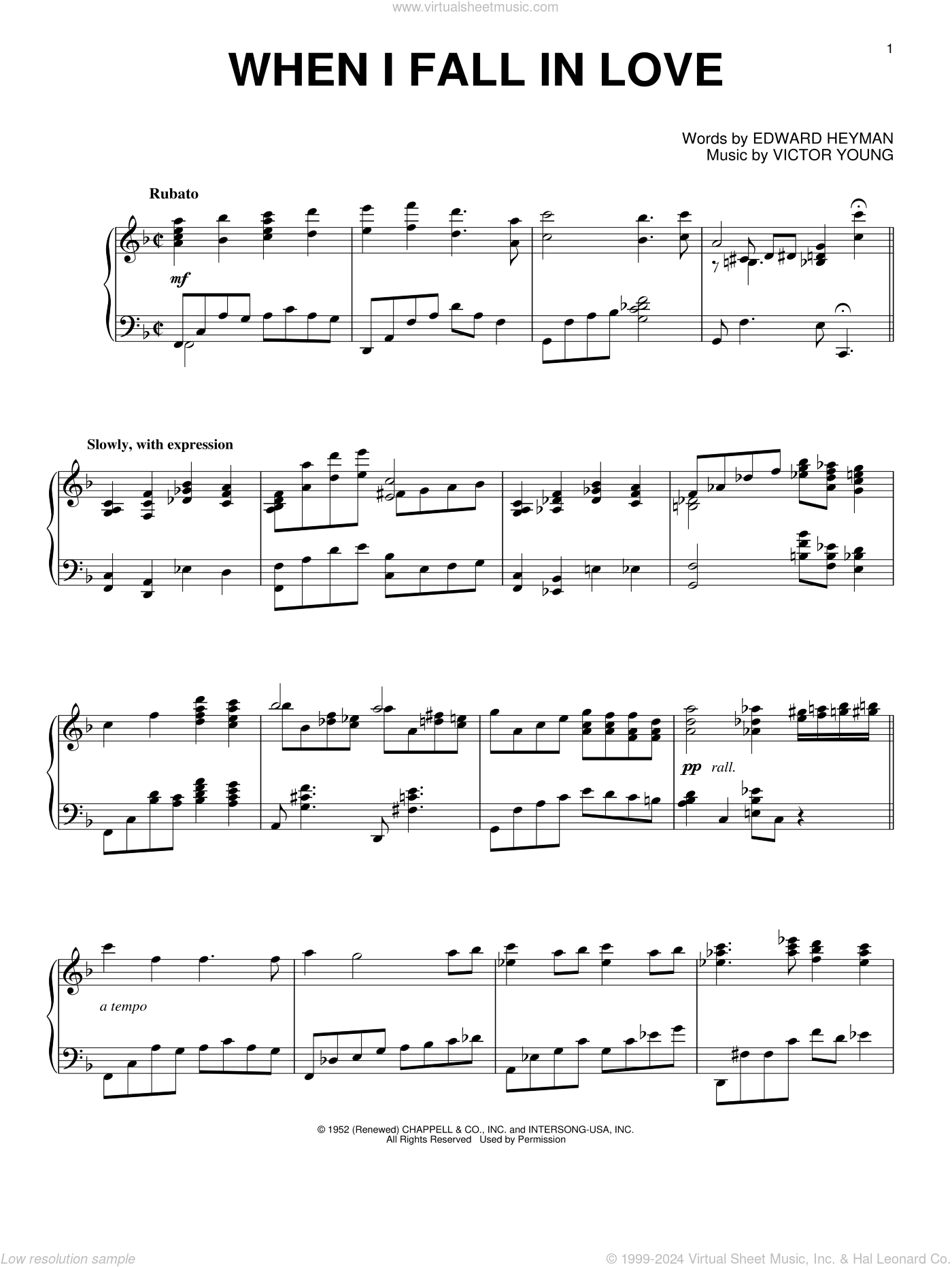 When I Fall In Love [Jazz version] (arr. Brent Edstrom) sheet music for ...