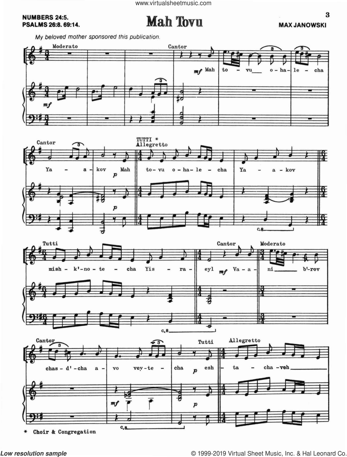 Shabbat Service For Saturday Morning sheet music for choir (SATB ...