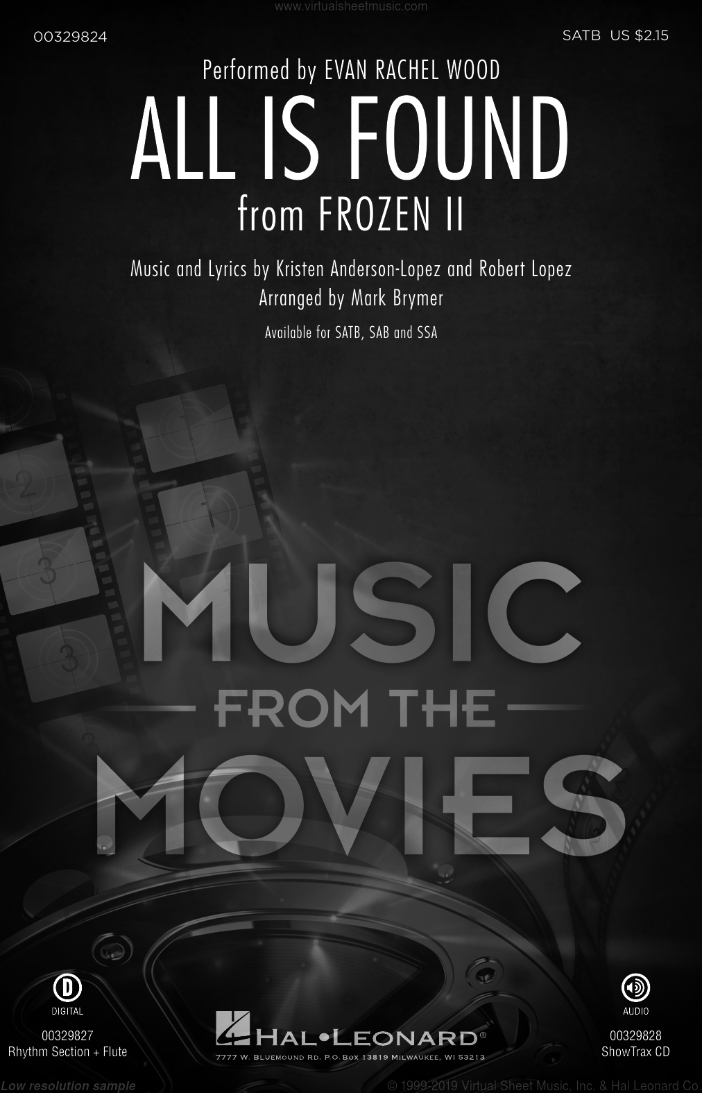 All Is Found (from Disney's Frozen 2) (arr. Mark Brymer) sheet music ...