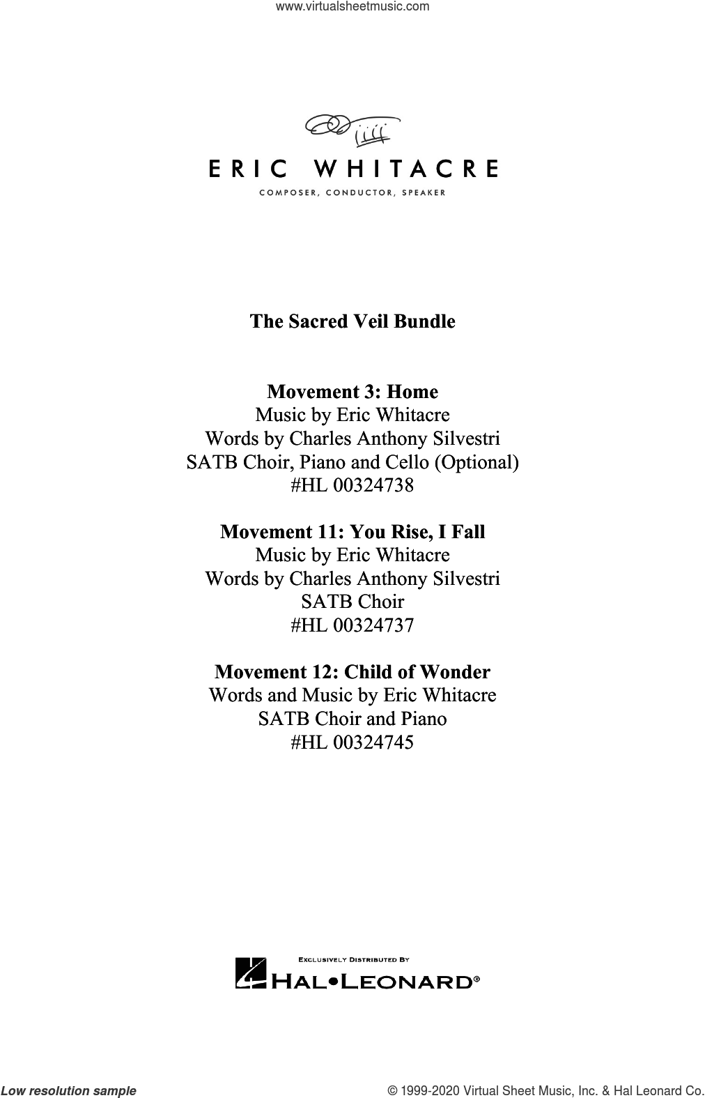 The Sacred Veil Bundle ("Home," "You Rise, I Fall" and "Child of Wonder ...