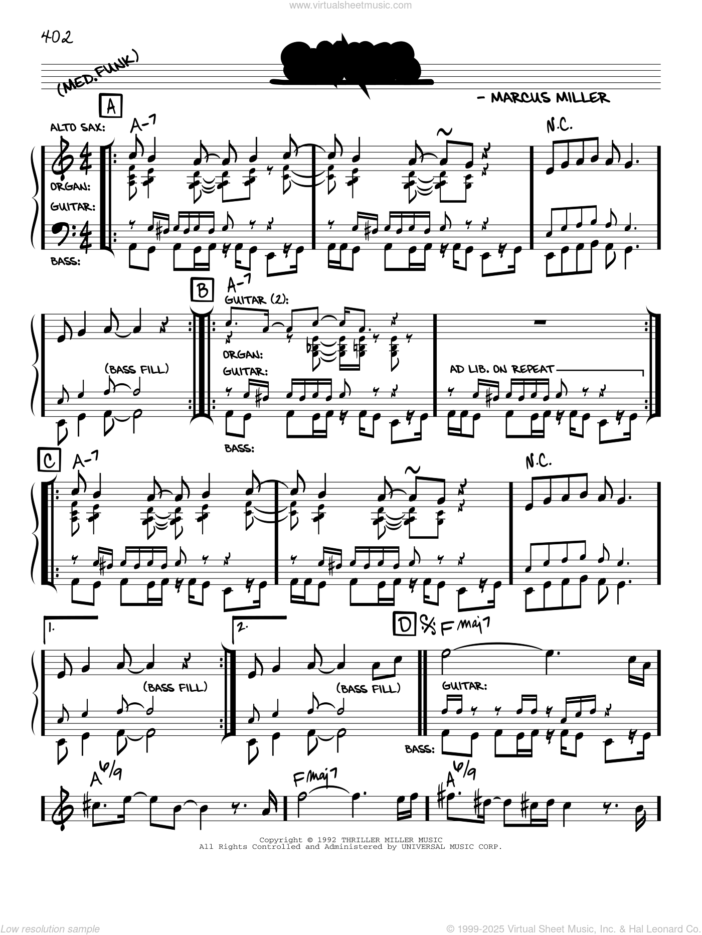 Snakes sheet music (real book - melody and chords) (real book)
