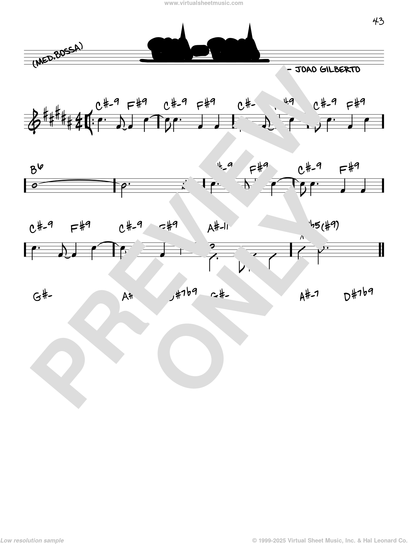 Bim-Bom sheet music (real book - melody and chords) (real book)