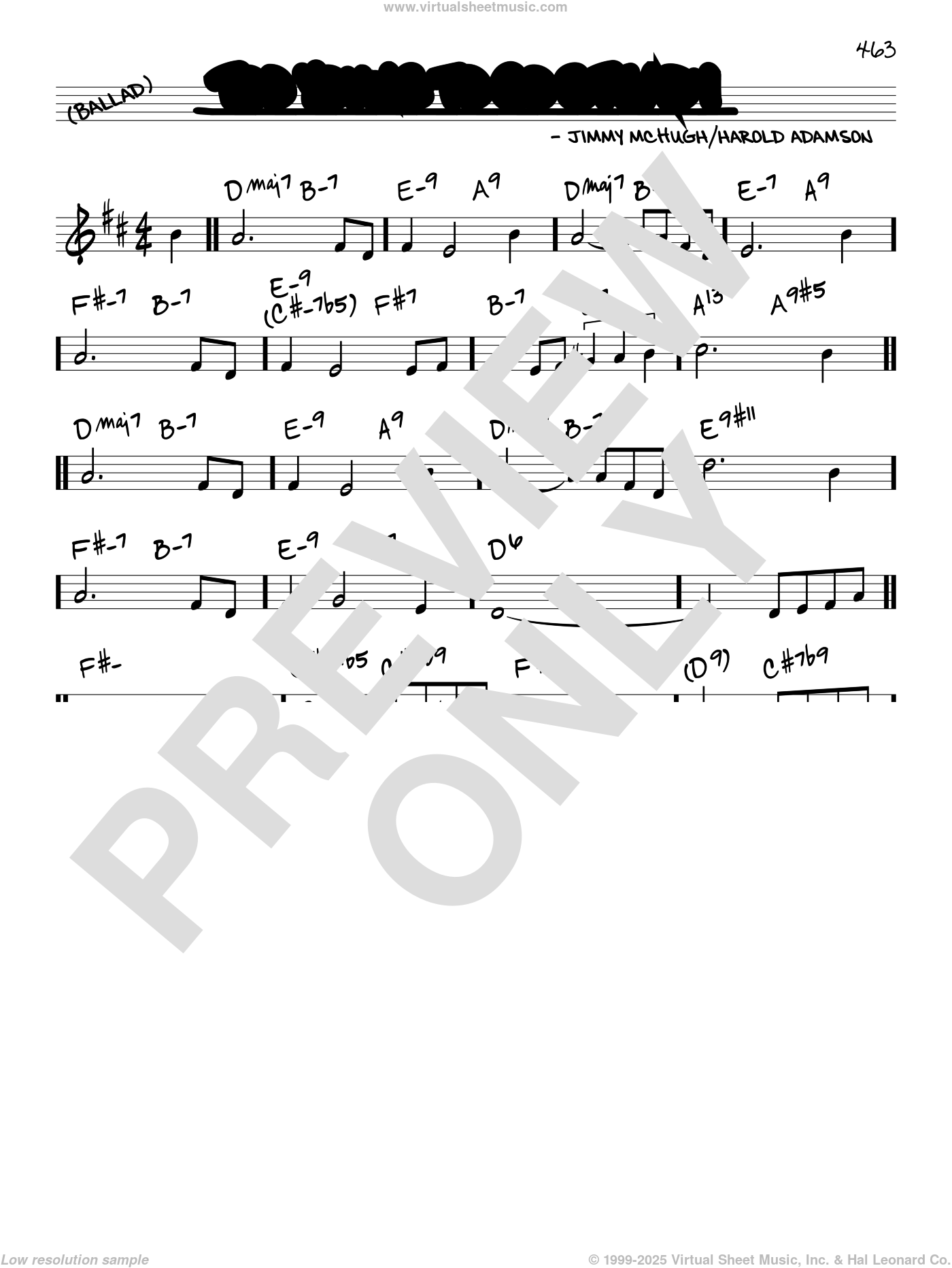 Too Young To Go Steady sheet music (real book - melody and chords ...
