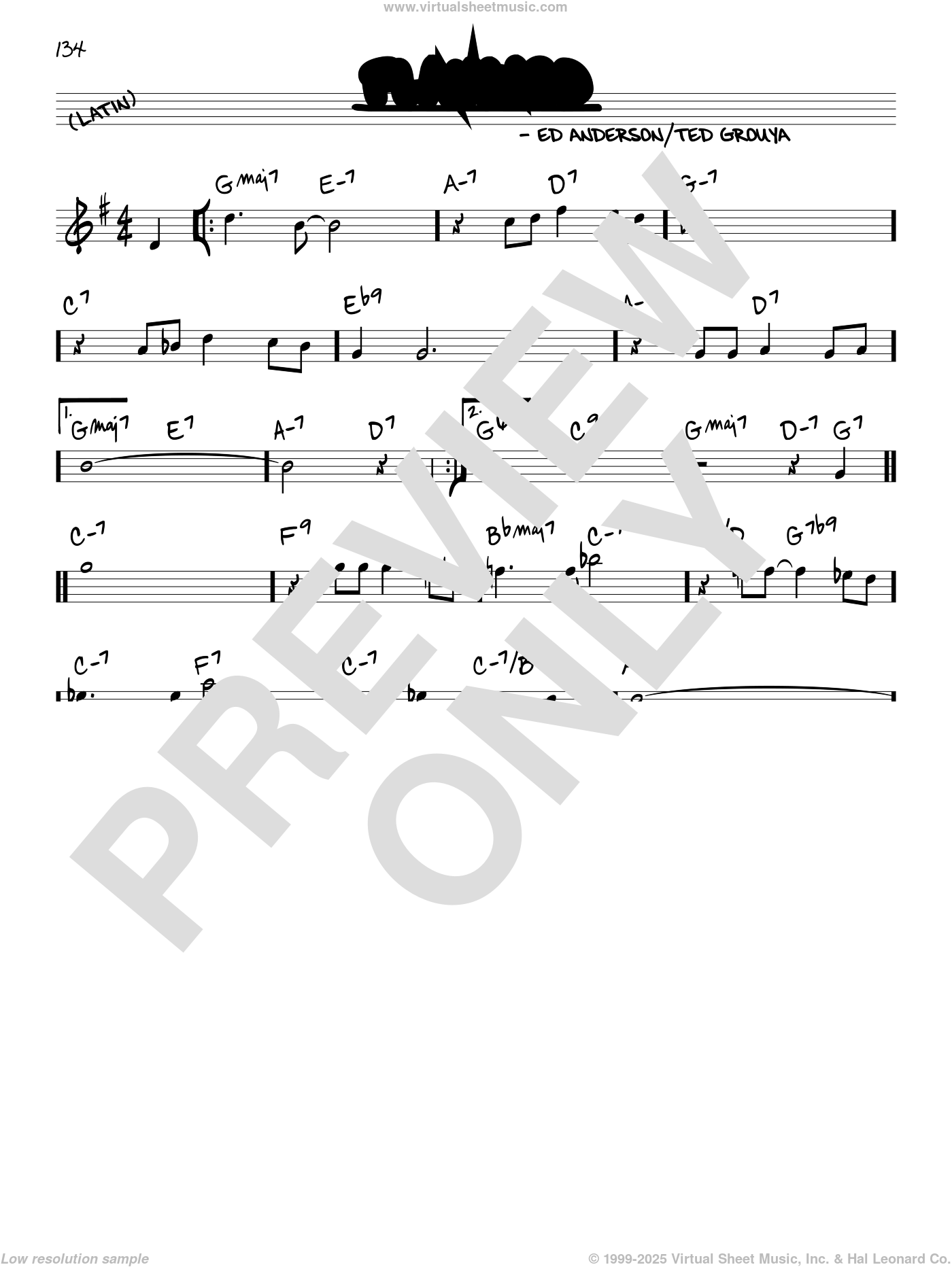 Flamingo sheet music (real book - melody and chords) (real book)