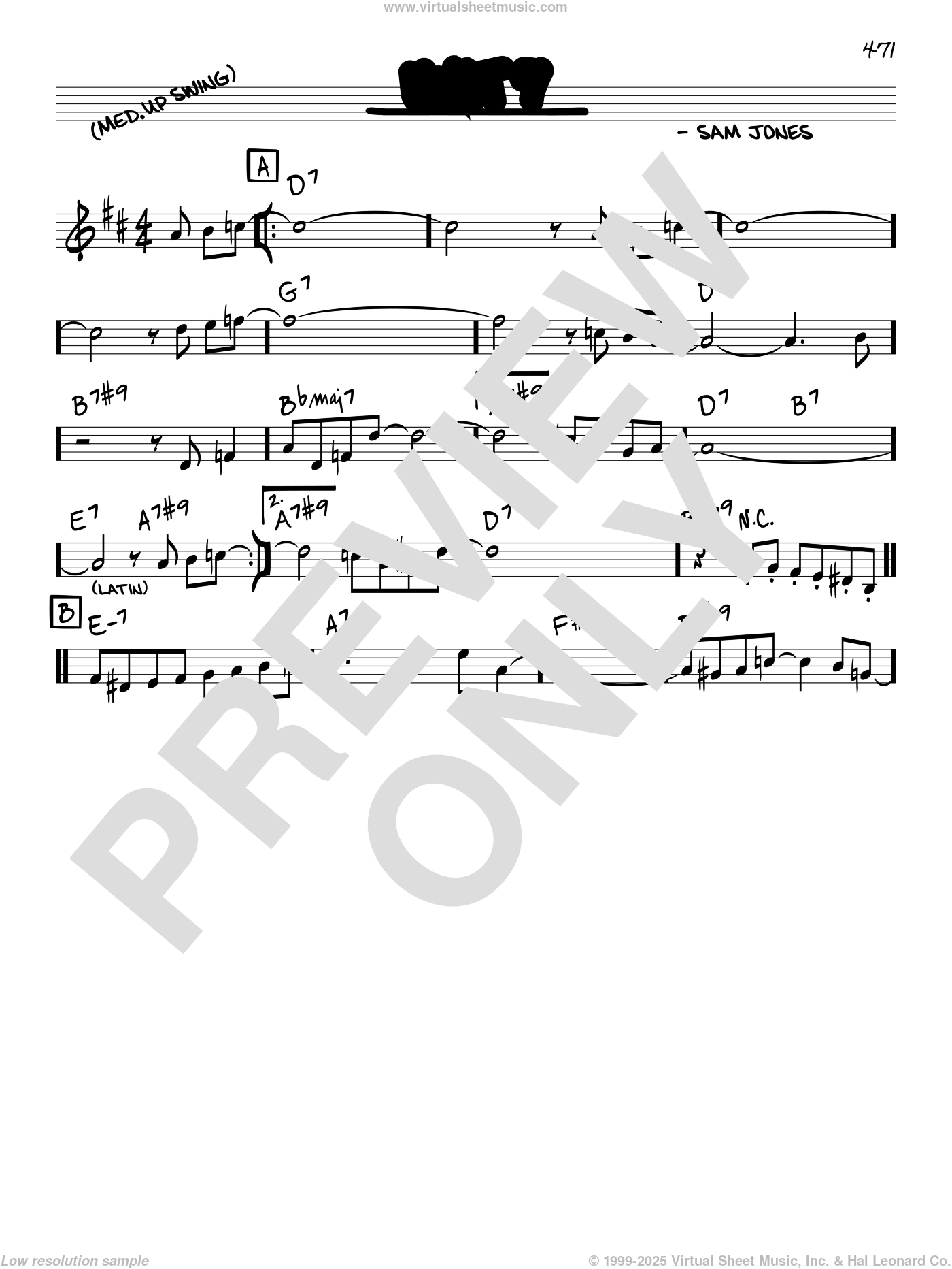 Unit 7 sheet music (real book - melody and chords) (real book)
