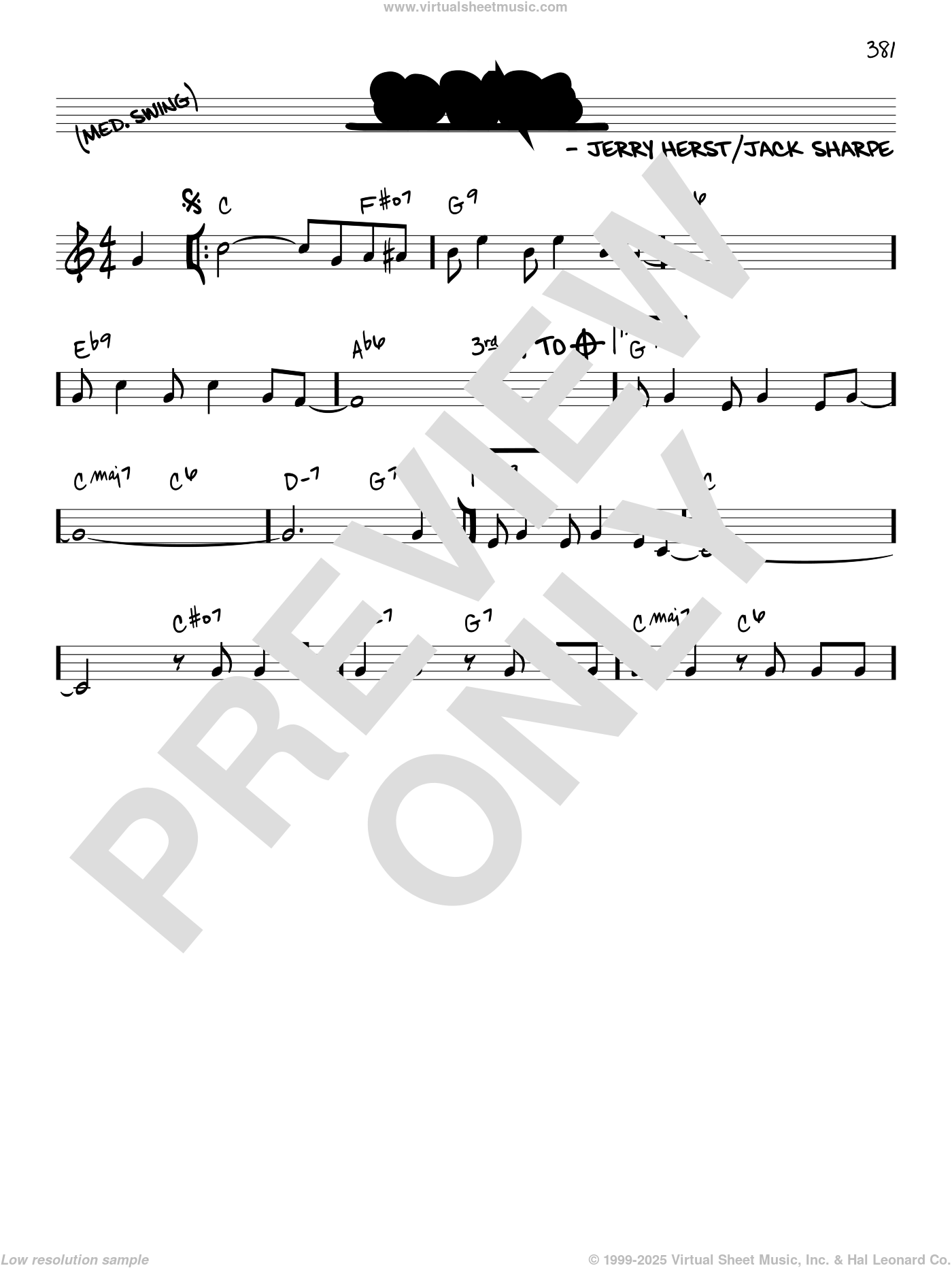 So Rare sheet music (real book - melody and chords) (real book)