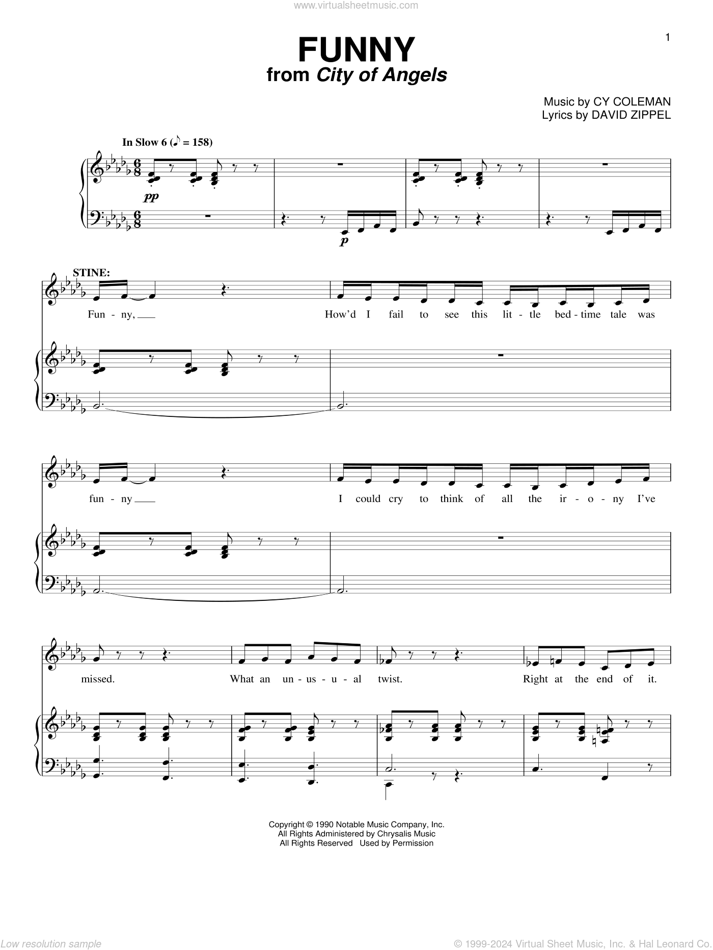 Funny sheet music for voice and piano (PDF-interactive)