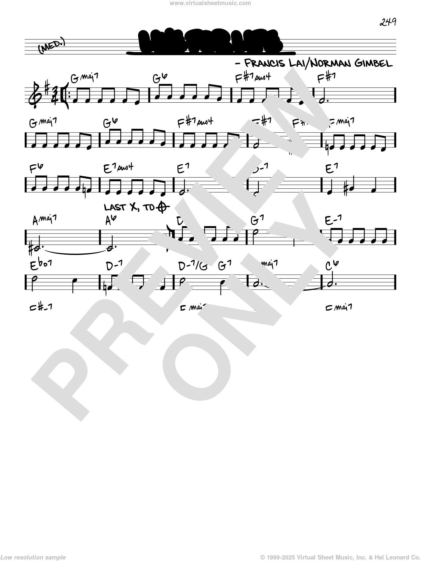 Live For Life sheet music (real book - melody and chords) (real book)