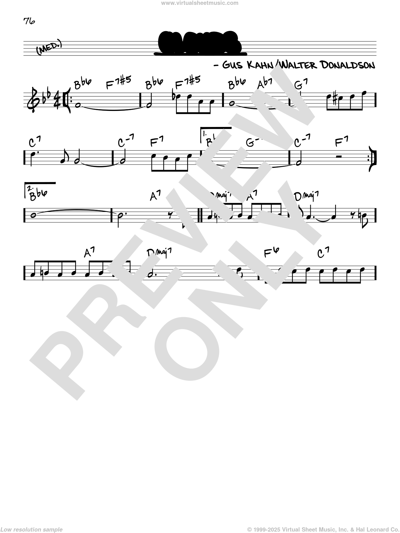 Clouds sheet music (real book - melody and chords) (real book)