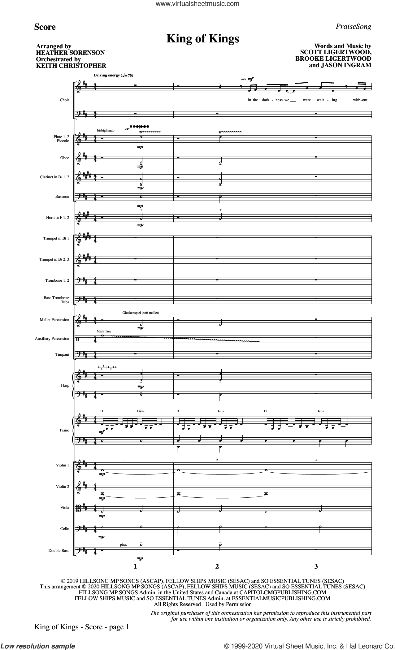 King Of Kings (arr. Heather Sorenson) sheet music (complete collection ...