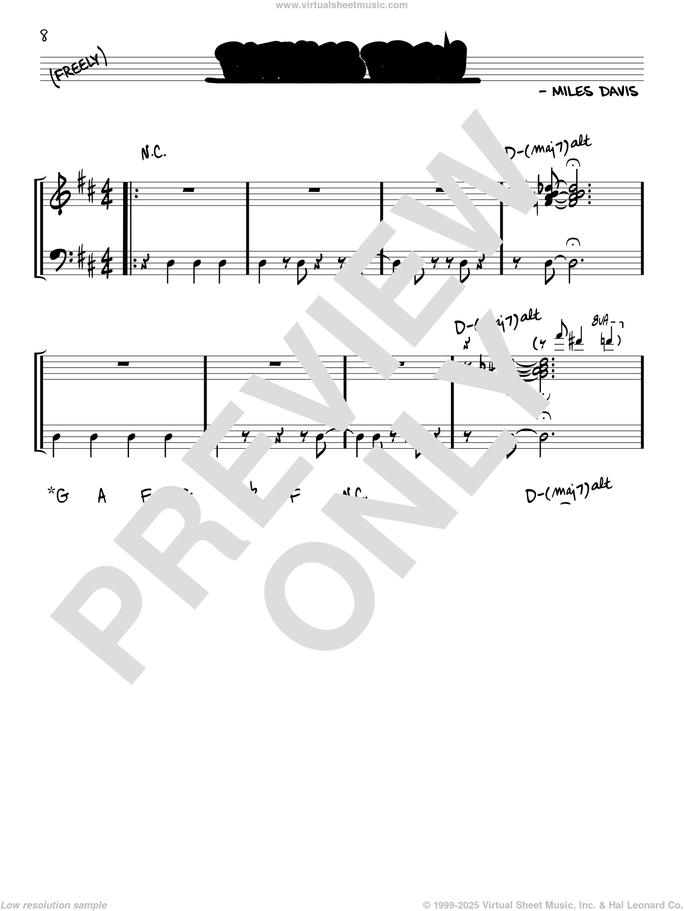 Bitches Brew sheet music (real book) (PDF)