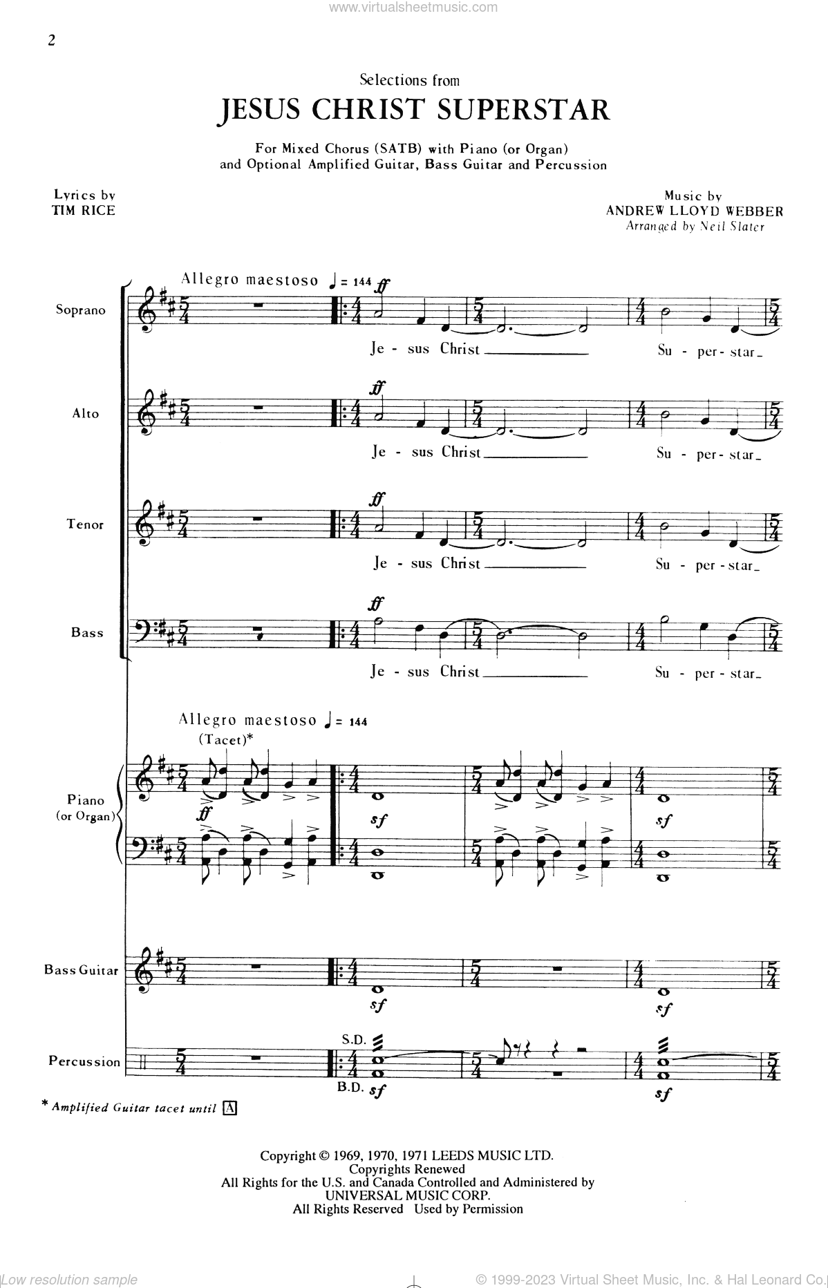 Webber - Selections from Jesus Christ Superstar (arr. Neil Slater ...