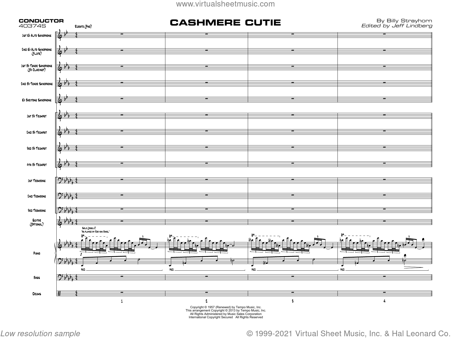 Cashmere Cutie sheet music (complete collection) for jazz band