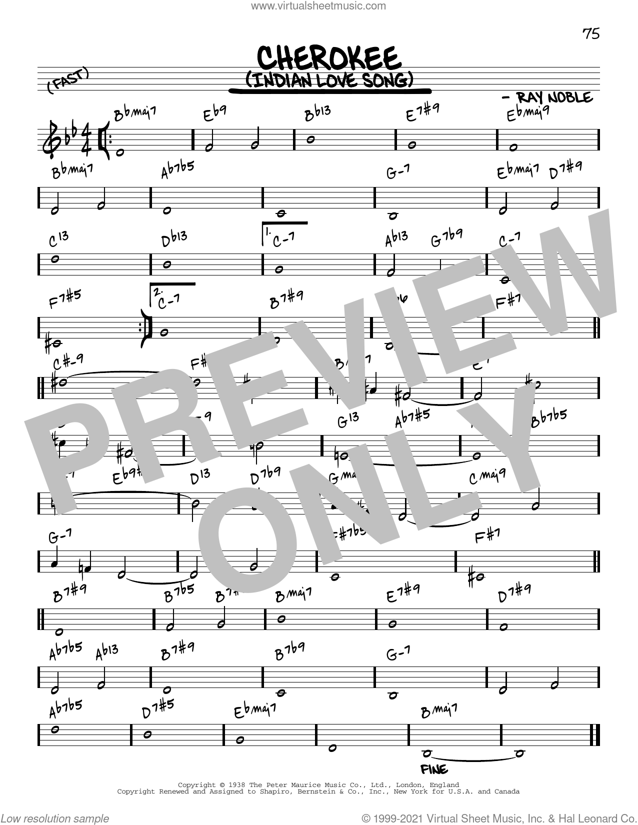 Cherokee (Indian Love Song) [Reharmonized version] (arr. Jack Grassel ...
