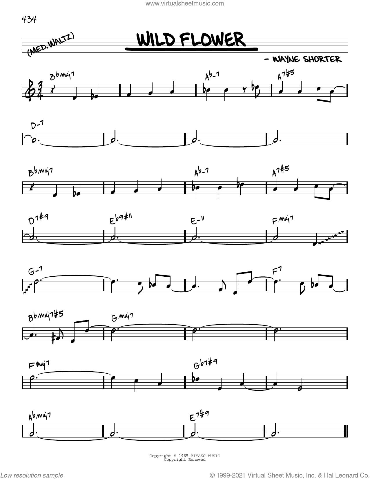 Wild Flower [Reharmonized version] (arr. Jack Grassel) sheet music ...