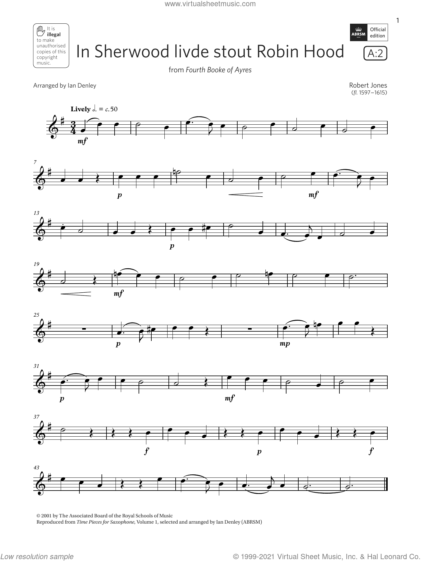 In Sherwood livde stout Robin Hood (Grade 2 List A2 from the ABRSM ...