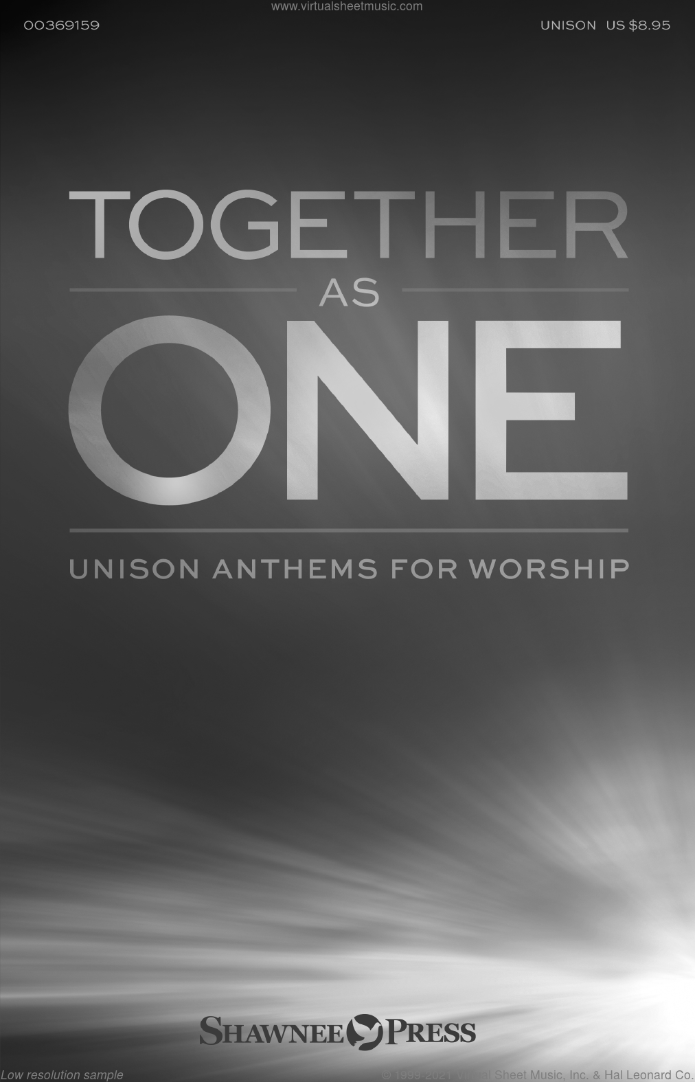 Together As One (Unison Anthems for Worship) sheet music for choir (Unison)