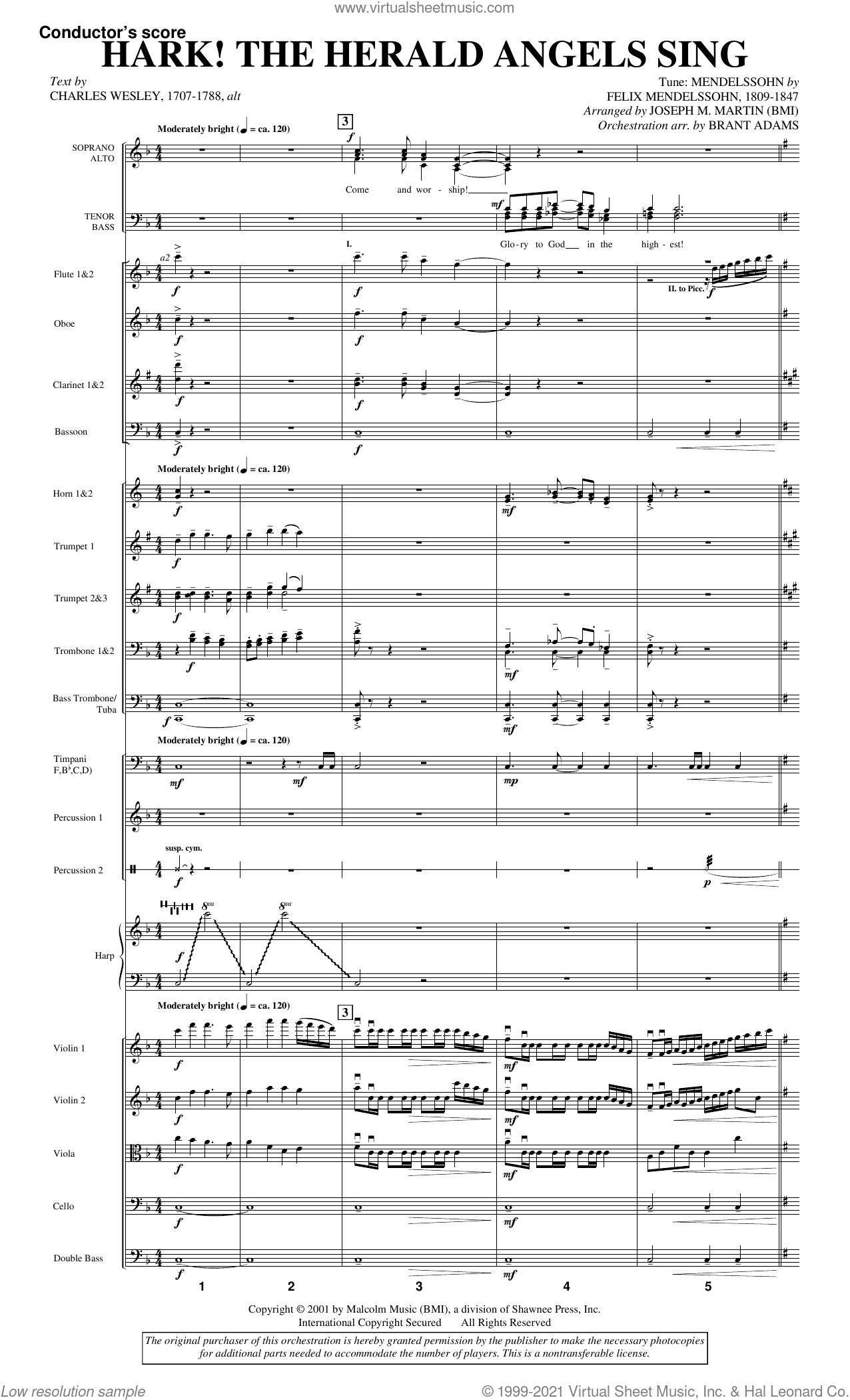 Hark! The Herald Angels Sing (from Journey Of Promises) sheet music ...
