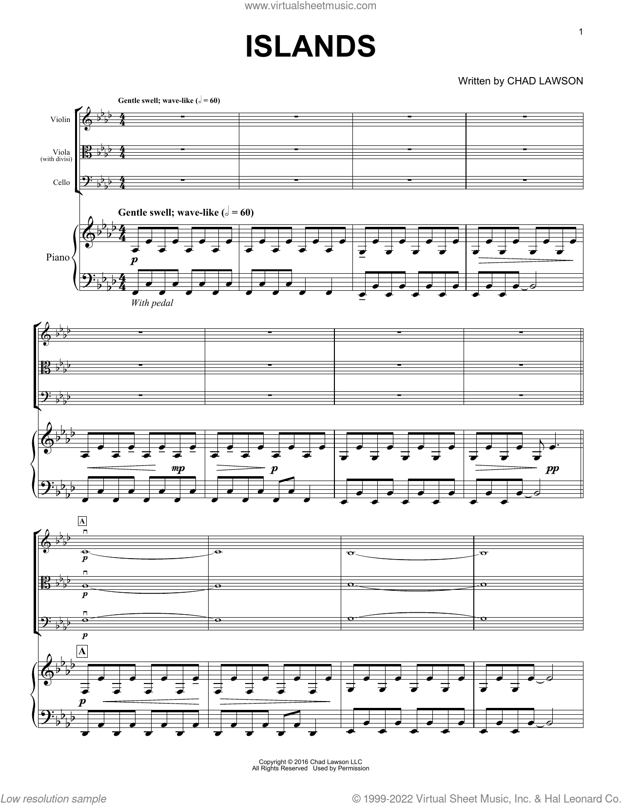 Islands sheet music for piano solo (PDF-interactive)