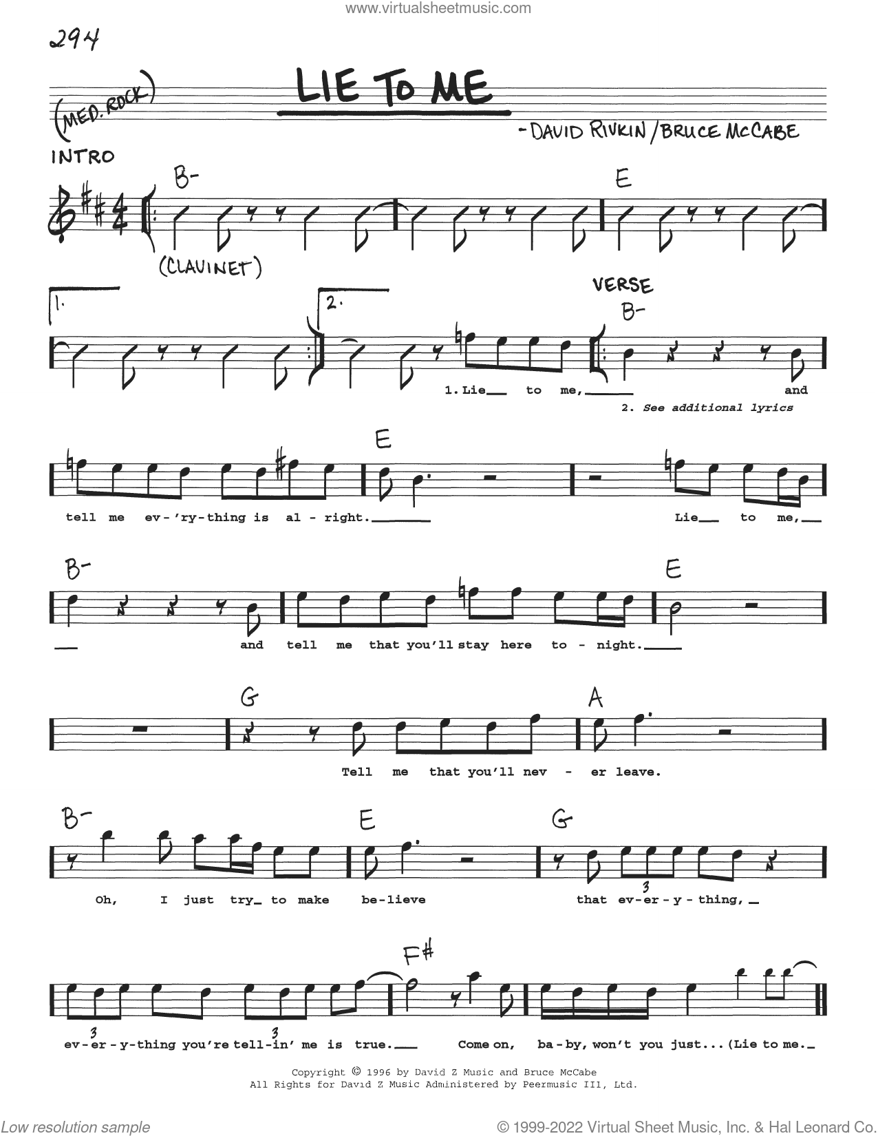 Lie To Me Sheet Music Real Book With Lyrics Pdf