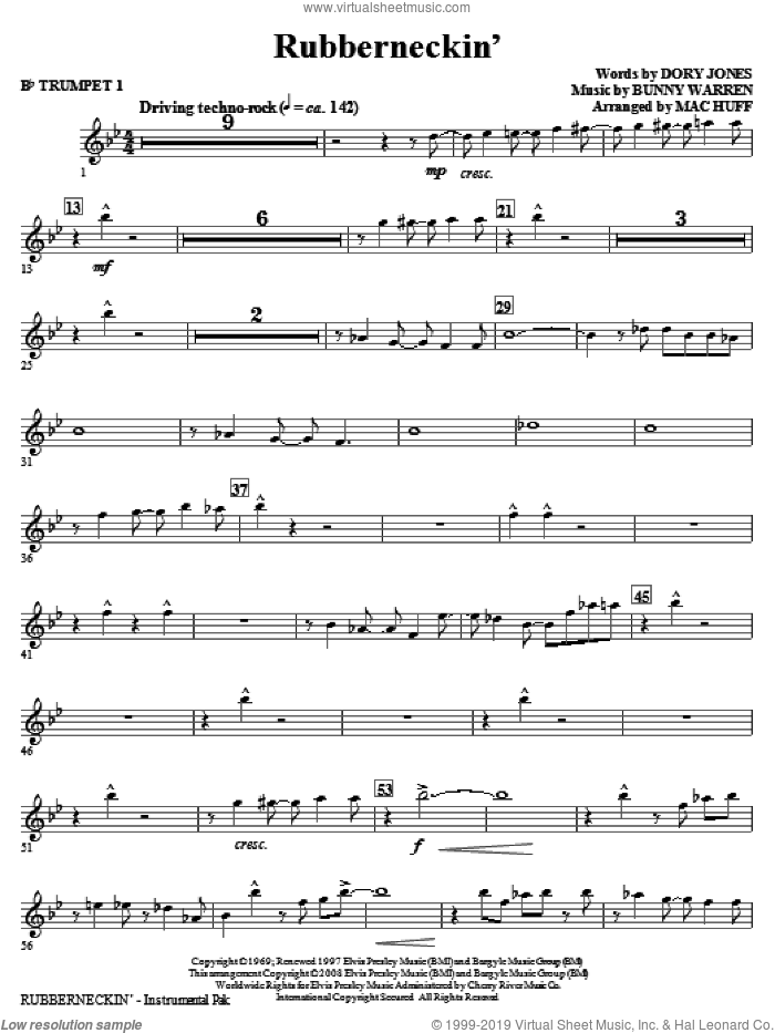 Rubberneckin' (complete set of parts) sheet music for orchestra/band