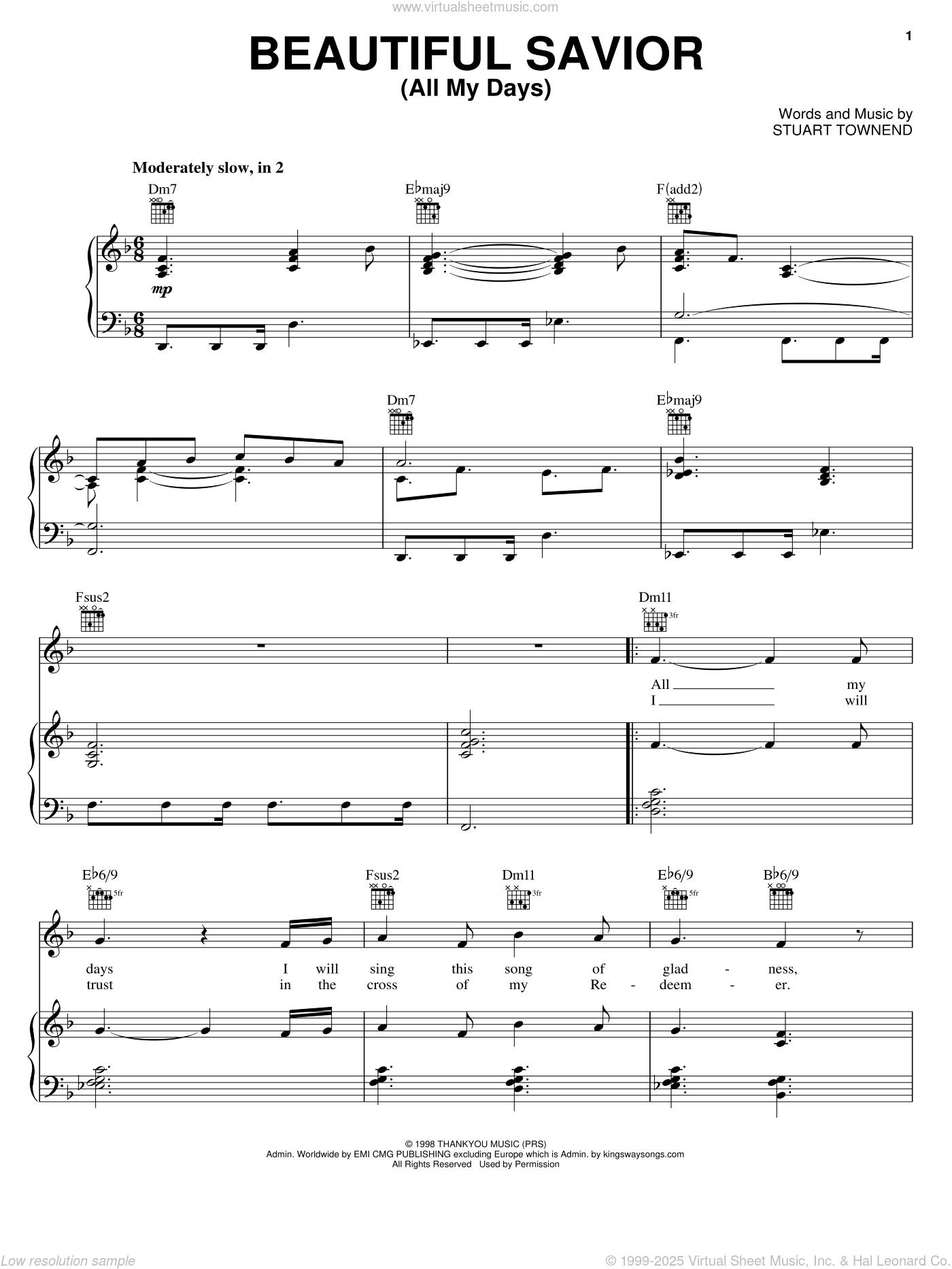Beautiful Savior Guitar Chords