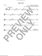 Sinatra - My Way sheet music for trumpet solo (PDF-interactive)