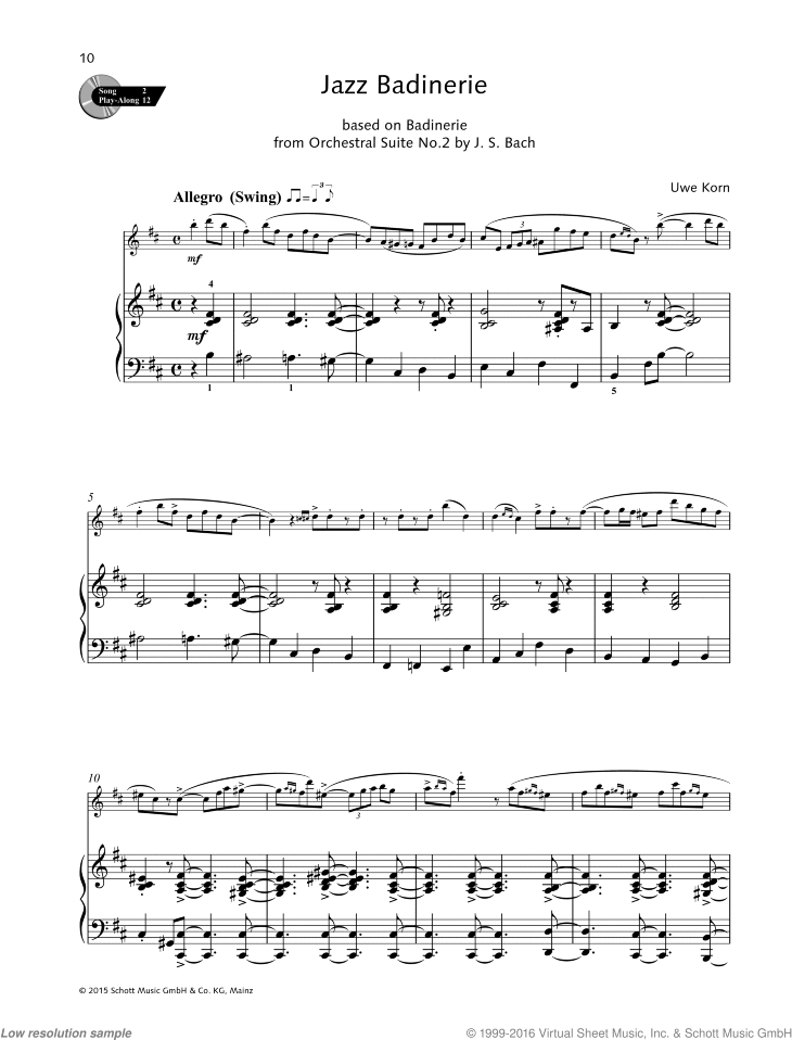 Jazz Badinerie, based on Badinerie from the Orchestral Suite No. 2 by J ...
